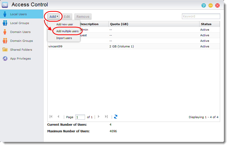 ADM Account Batch Creation and Importation - ASUSTOR NAS