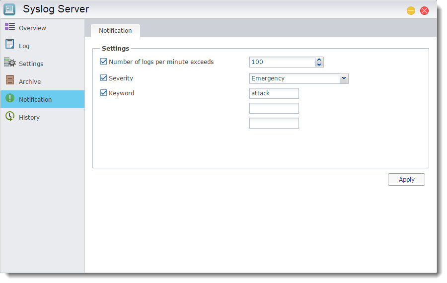 將 NAS 設定為 Syslog 伺服器 - ASUSTOR NAS