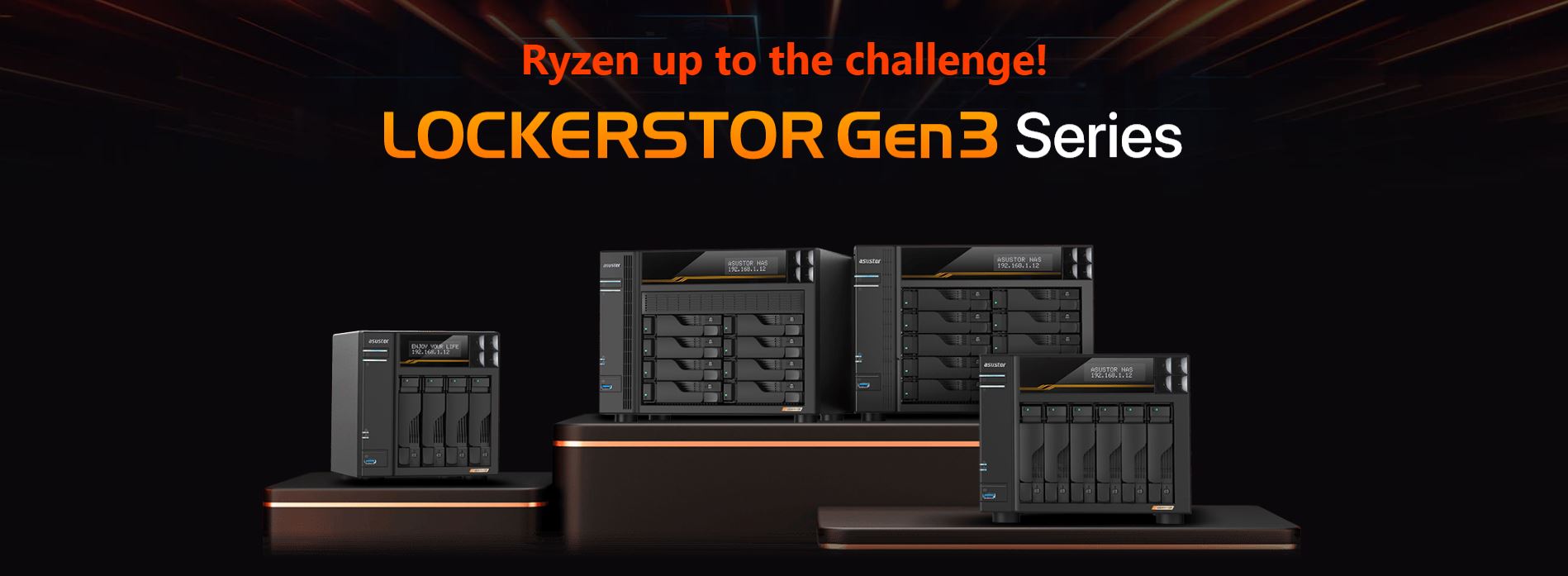 LOCKERSTOR 8 Gen3 (AS6808T) | Ryzenは挑戦に立ち向かいます! | ASUSTOR NAS